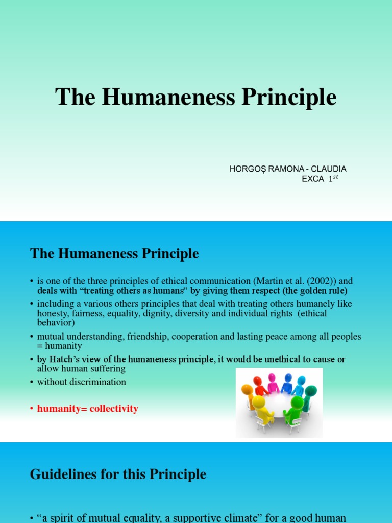 The Humaneness Principle | PDF | Wellness | Lifestyle