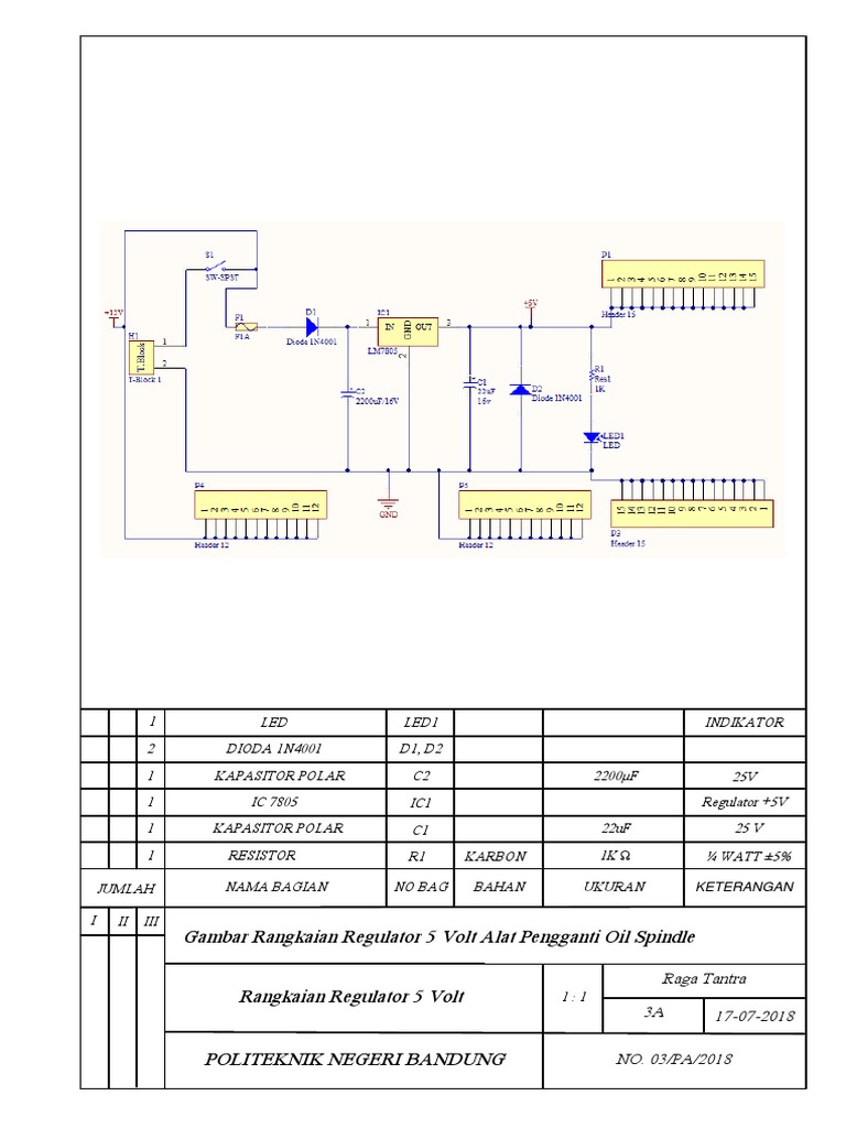 5V Regulator Circuit Diagram Guide | PDF | Science & Mathematics ...