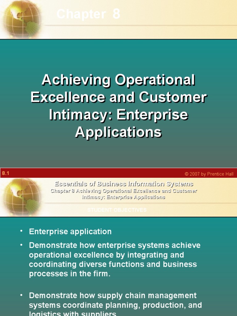 Achieving Operational Excellence and Customer Intimacy: Enterprise ...