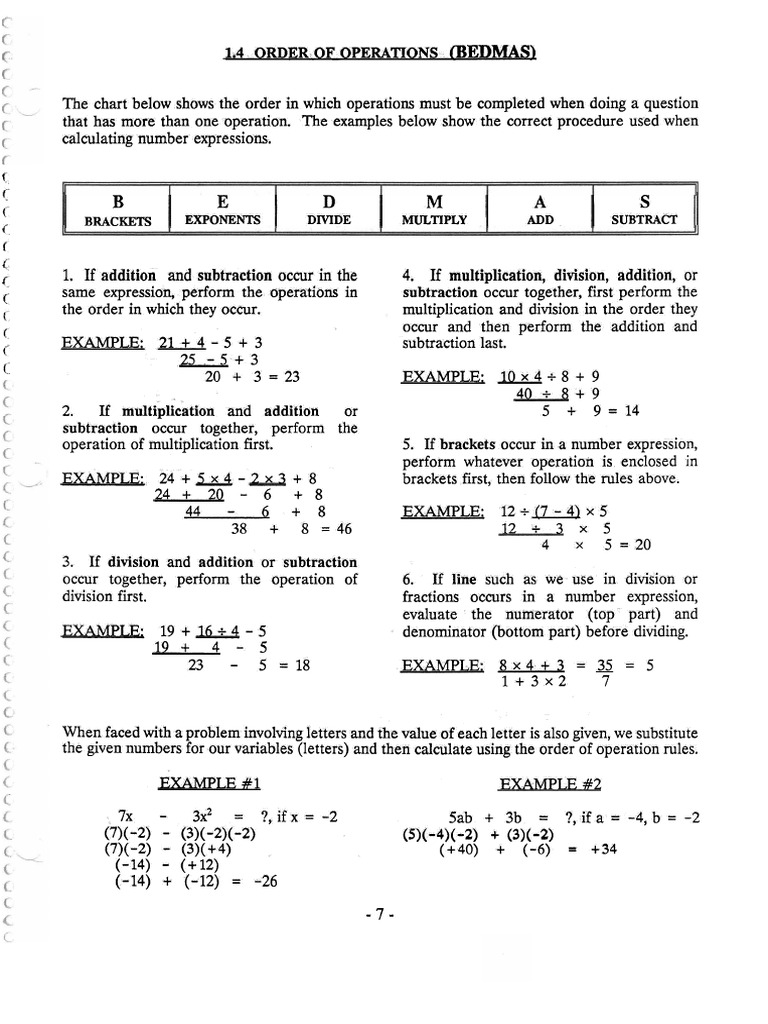 BEDMAS | Multiplication | Fraction (Mathematics)