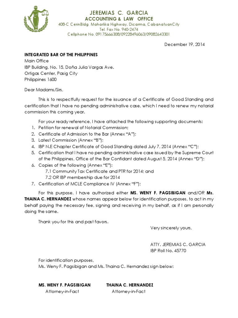 Request for Certificate of Good Standing | PDF | Government Information ...
