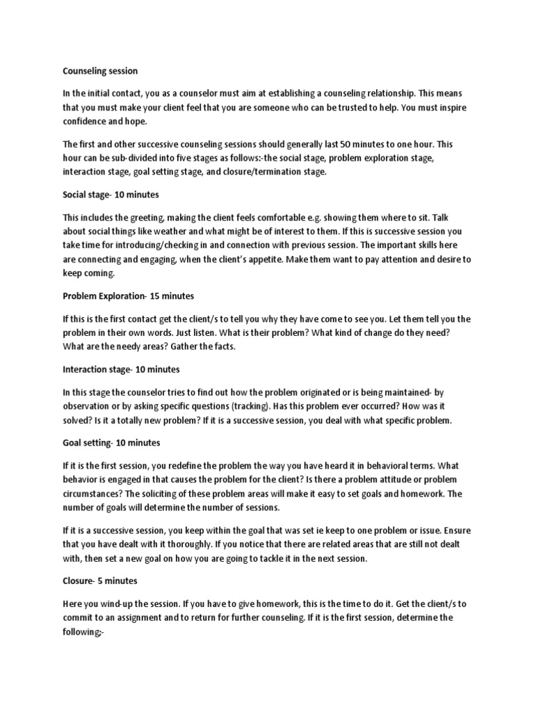 Counselling Notes | PDF | Anger | Hope