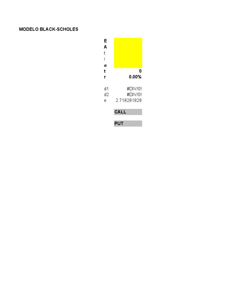 Modelo Black Sholes | PDF