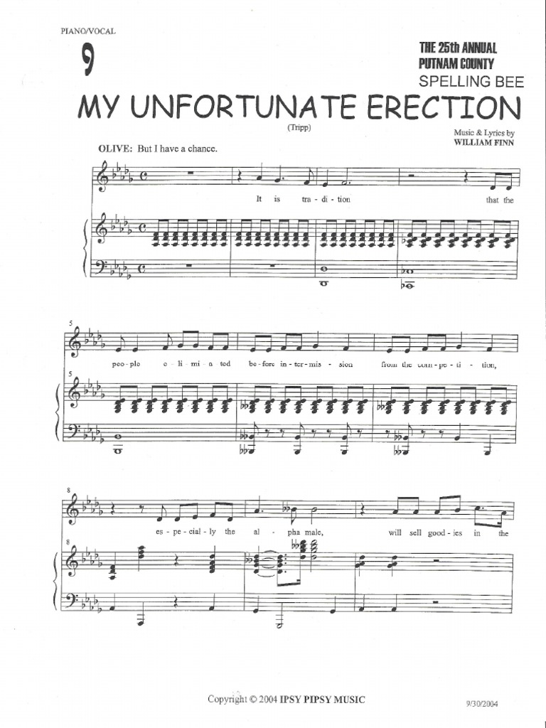 Unfortunate Erection Spelling Bee | PDF