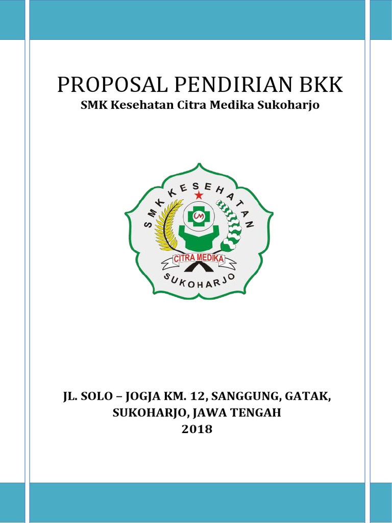 Proposal BKK SMK Citra Medika | PDF | Bisnis | Pengelolaan Keuangan & Uang