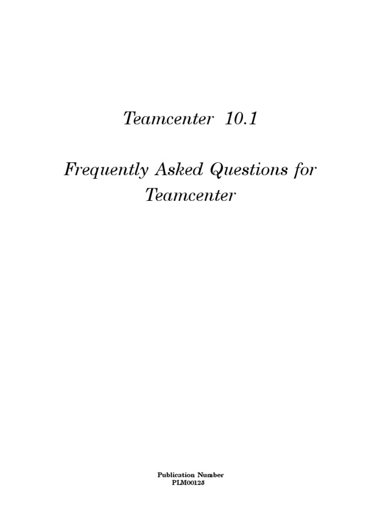 Faq Teamcenter | Download Free PDF | Hyperlink | Html