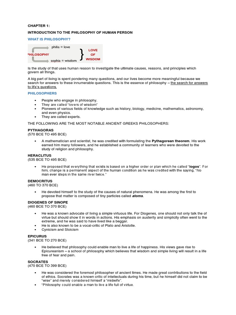 CHAPTER 1 Philosophy | PDF | Reason | Socrates