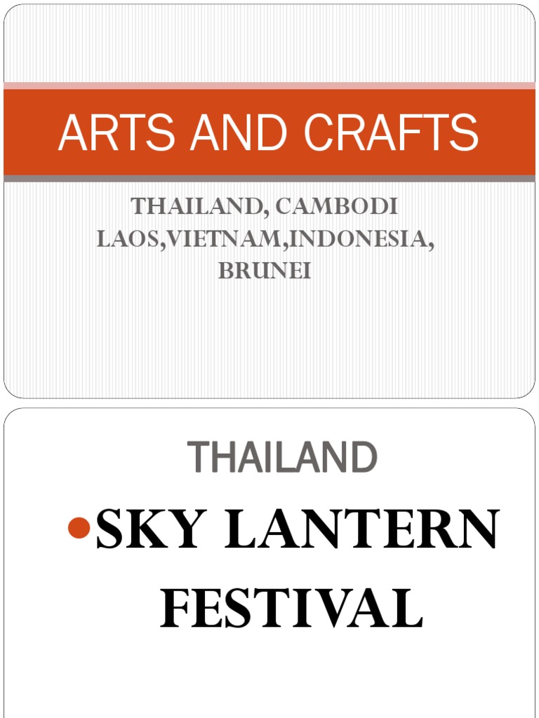 Southeast Asian Arts & Crafts Guide | PDF