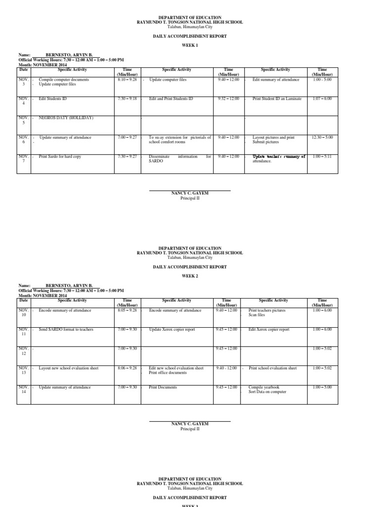 January Accomplishment Report | PDF | Photocopier | Intellectual Works