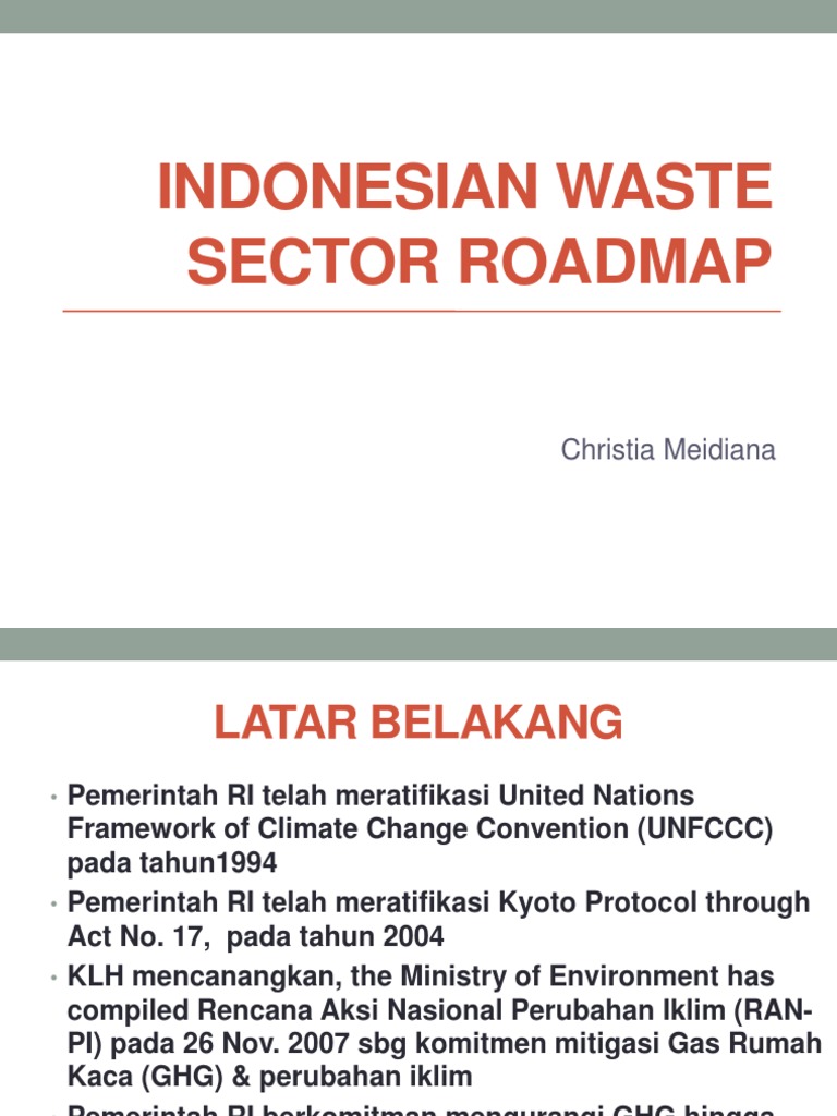 Indonesian Waste Sector Roadmap Pdf