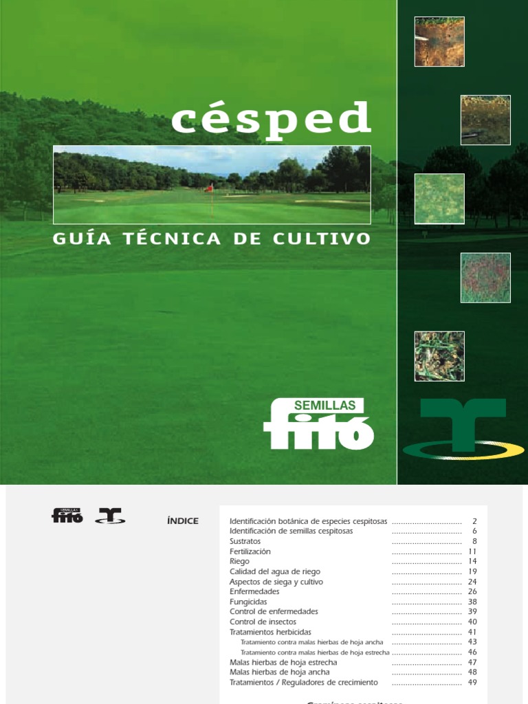 Guía Técnica de Cultivo Del Césped - Semillas Fitó PDF | PDF | Fertilizante | Suelo