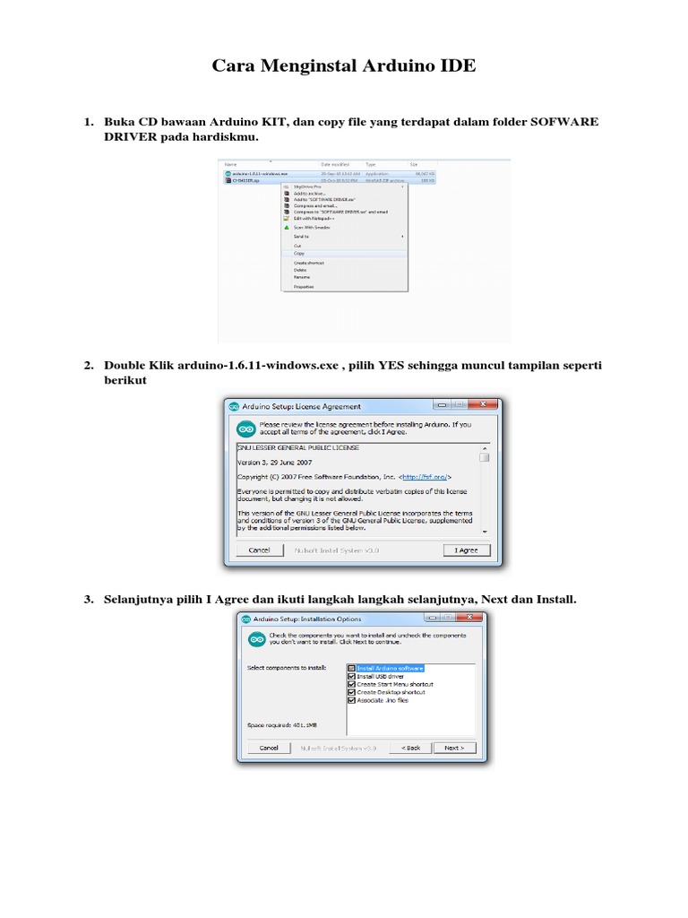 Cara Instalasi Arduino | PDF