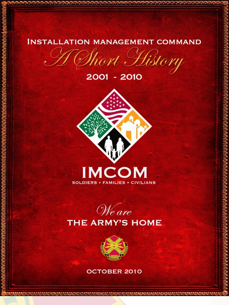 U.S. Army Installation Management Command: A Short History | PDF ...