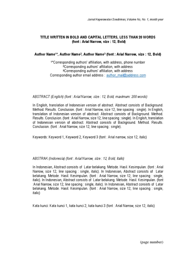 Template JKS | PDF | Arial | Typefaces