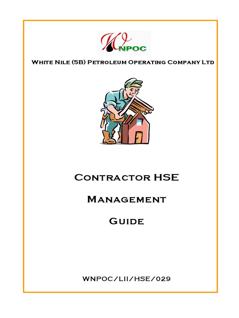 029 - Contractor HSE Management | General Contractor | Personal ...