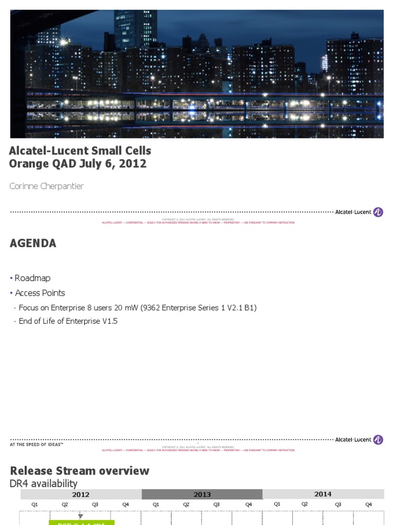 Orange QAD July 2012 Small Cells Ed5 | PDF | Gsm | 4 G