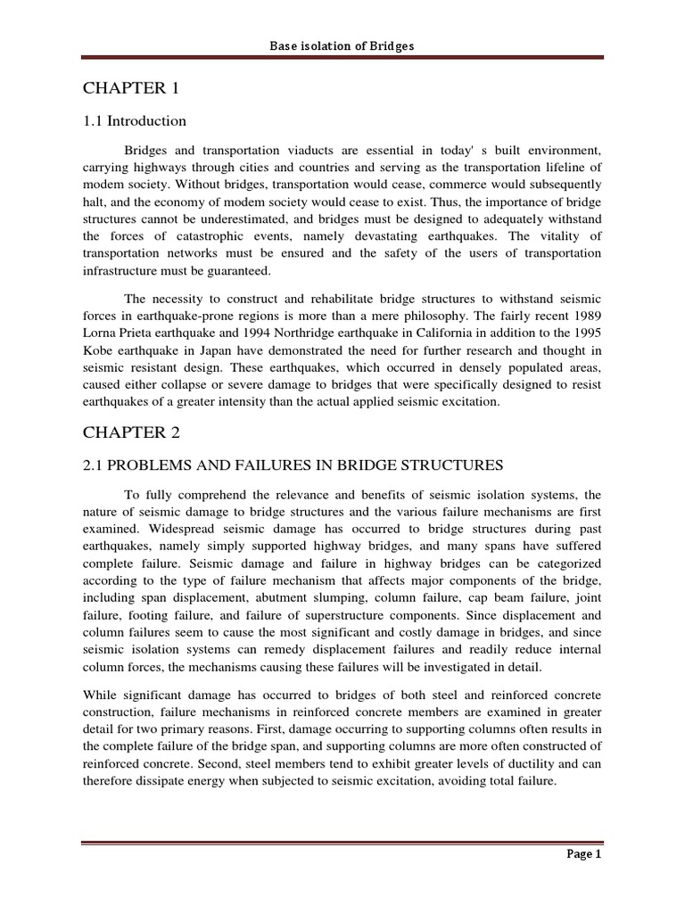 Base Isolation of Bridges | PDF | Earthquake Engineering | Friction
