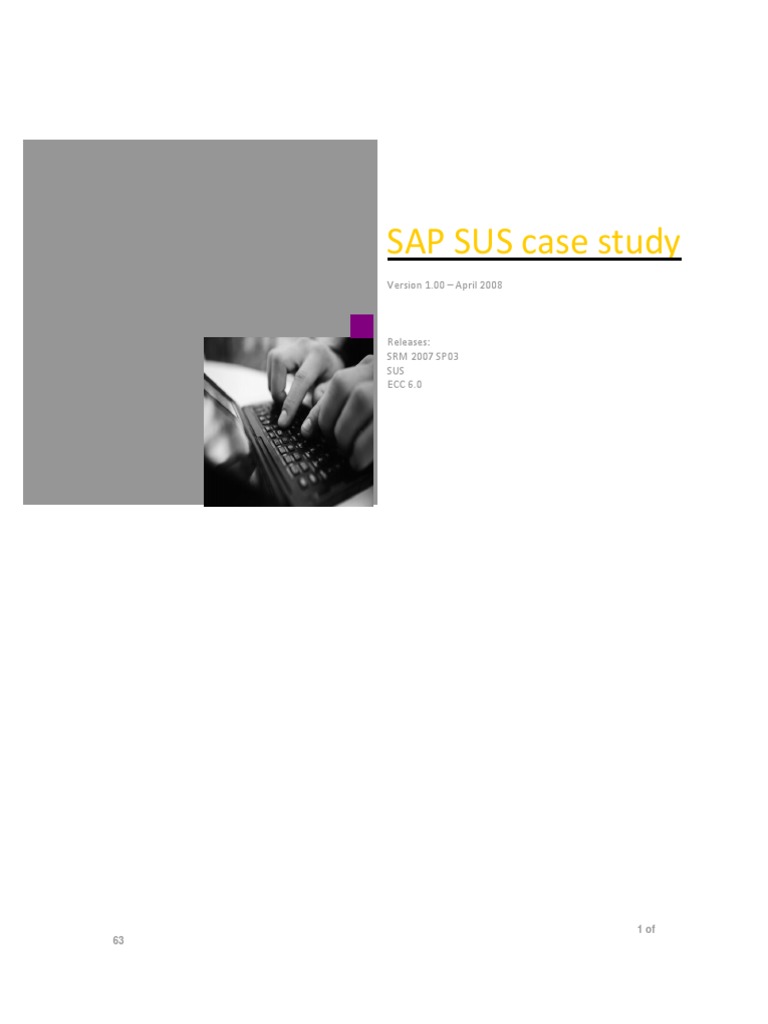 SUS Case Study | PDF | Invoice | Menu (Computing)