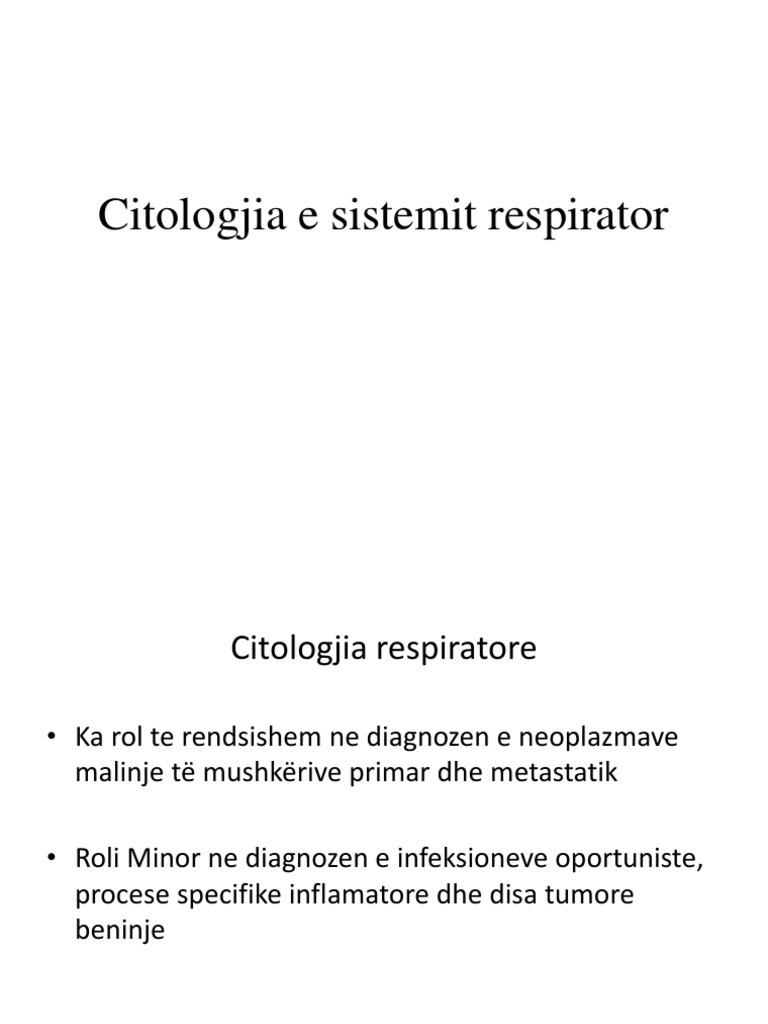 Citodiagnostika e Carcinomave Pulmonare | PDF