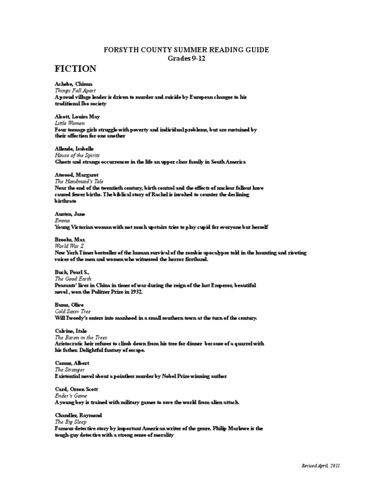 Zaniest Summer Reads for Teens | PDF | General Fiction