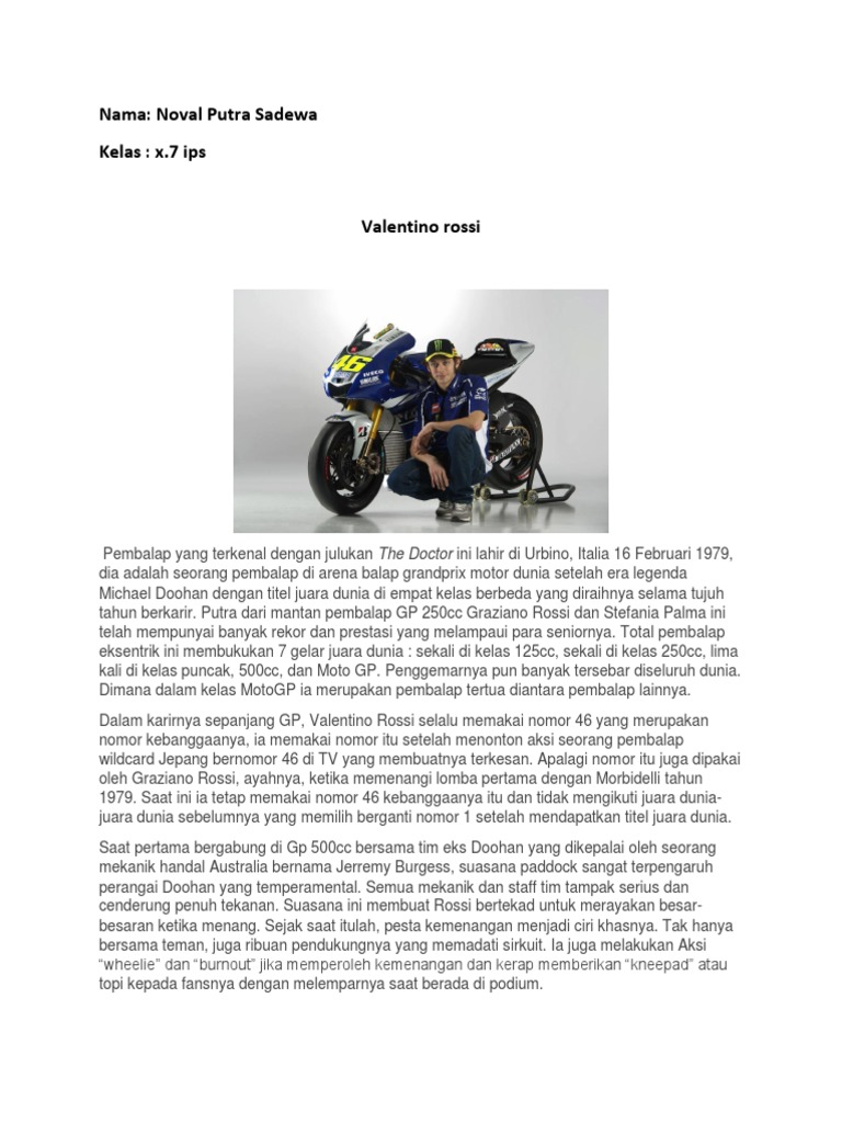 Biografi Valentino Rossi | PDF