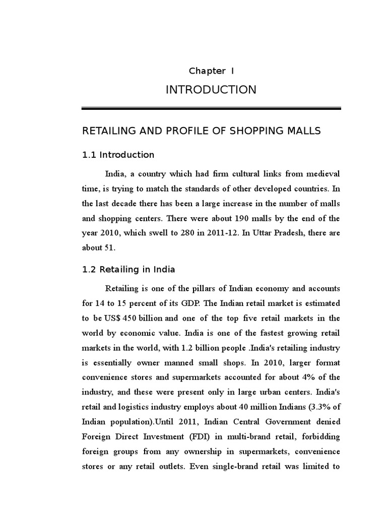 Final Thesis | PDF | Retail | Hypothesis