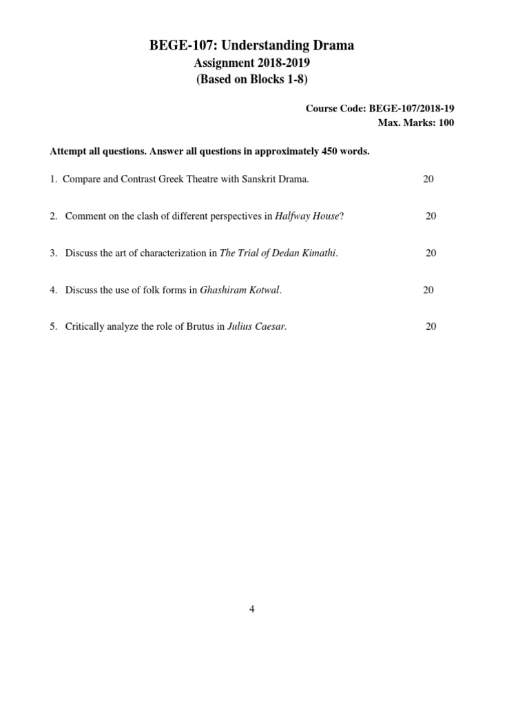IGNOU BA Assignment Guidelines 2018-19 | PDF | Teachers | Emotions