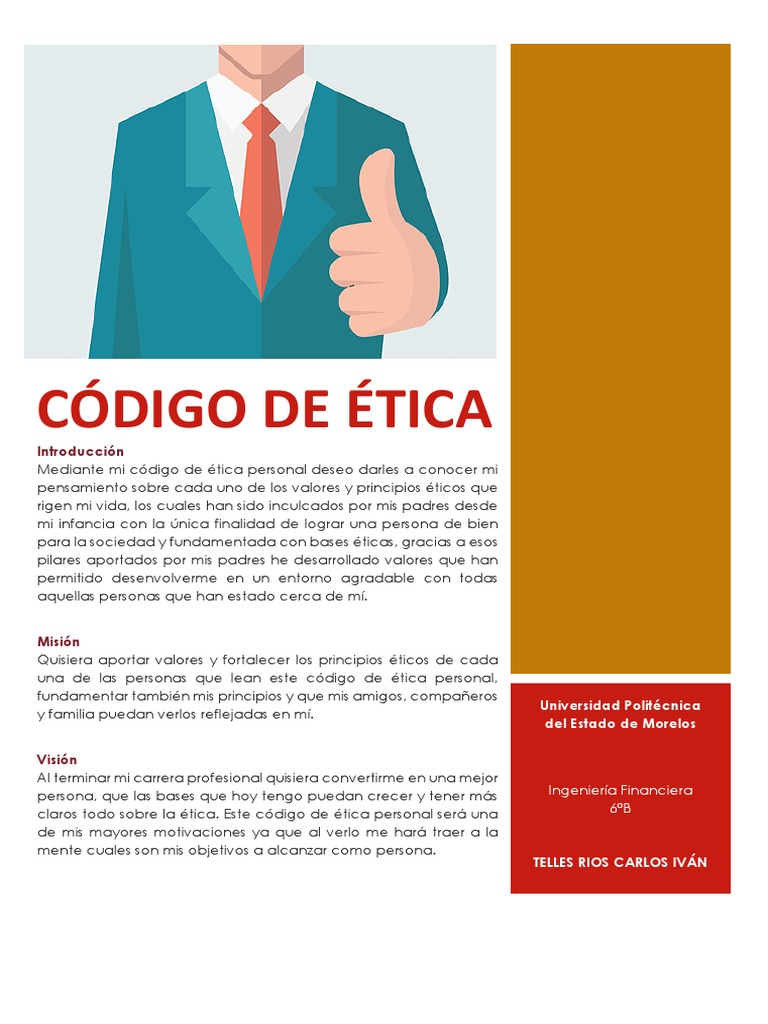 Codigo de Etica Personal | PDF | Autoestima | Tolerancia