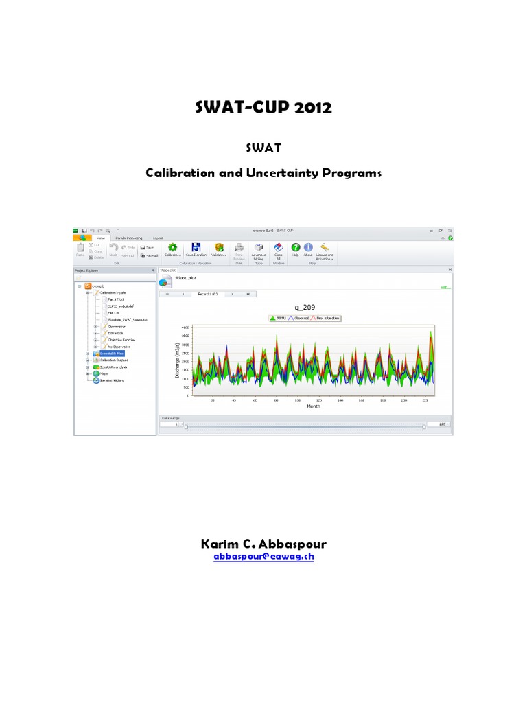 Usermanual Swat Cup PDF | PDF | Sensitivity Analysis | Mathematical ...