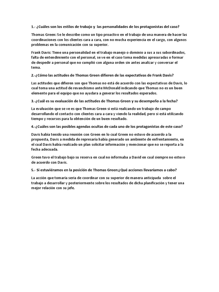 Análisis del Caso Thomas Green | PDF