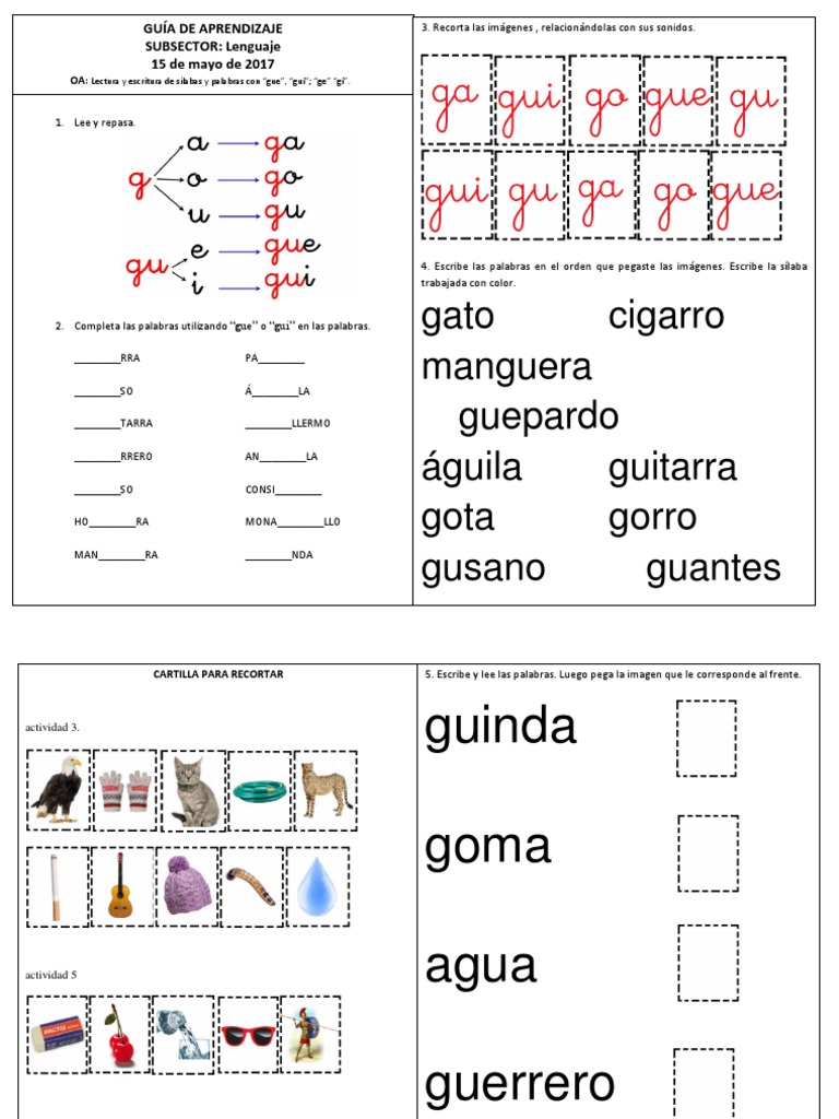 2º Básico Guia Lenguaje Ce Ci Que Qui