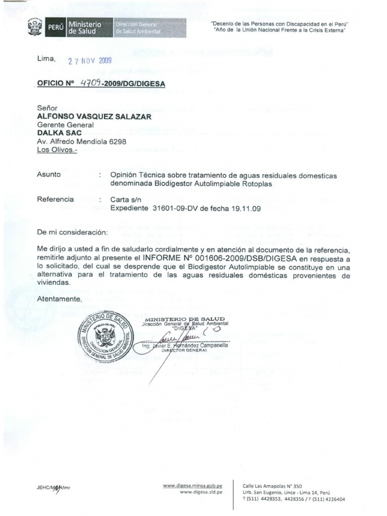 Autorizacion DIGESA PDF | PDF