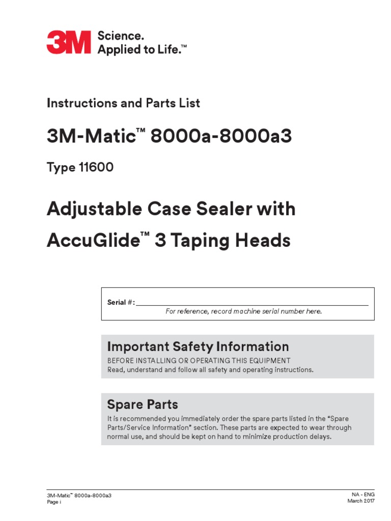 8000a Tape Machine Manual | PDF | Implied Warranty | Hazards