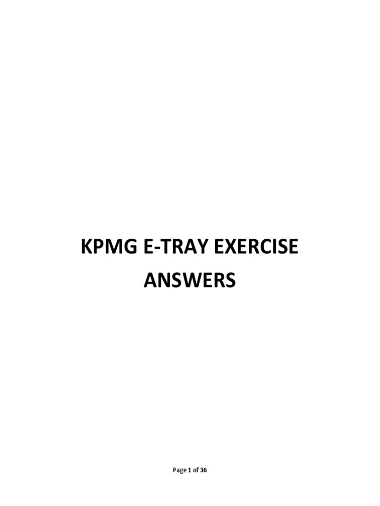 Etray Exercise Part 1 - Answers New | Download Free PDF | Loyalty ...