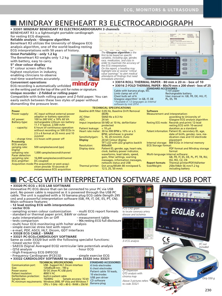 Mindray | PDF | Electrocardiography | Computing