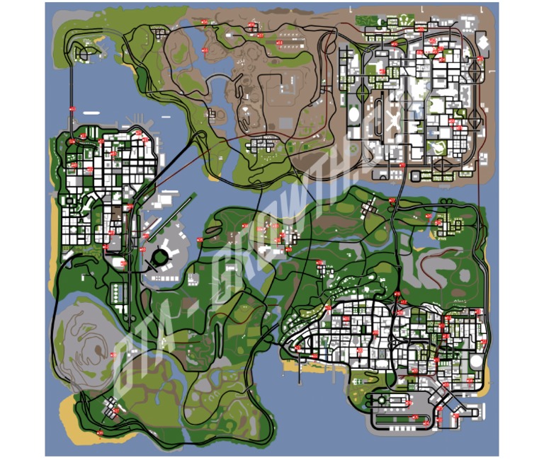 GTA-Growth - GTA San Andreas - Mapas - Saltos Únicos | PDF