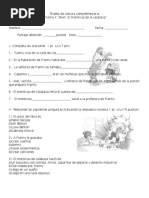 Prueba de Lectura Complementaria Franny y El Mostruo Calabaza | PDF | Ocio