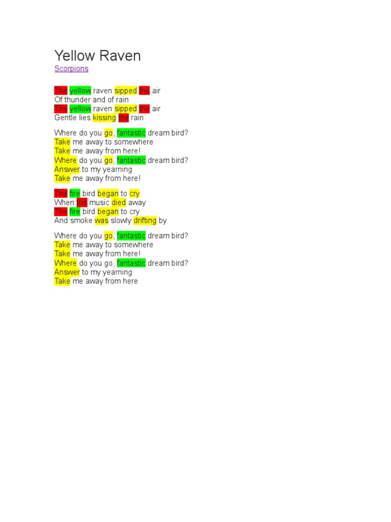 Yellow Raven | PDF | Nature