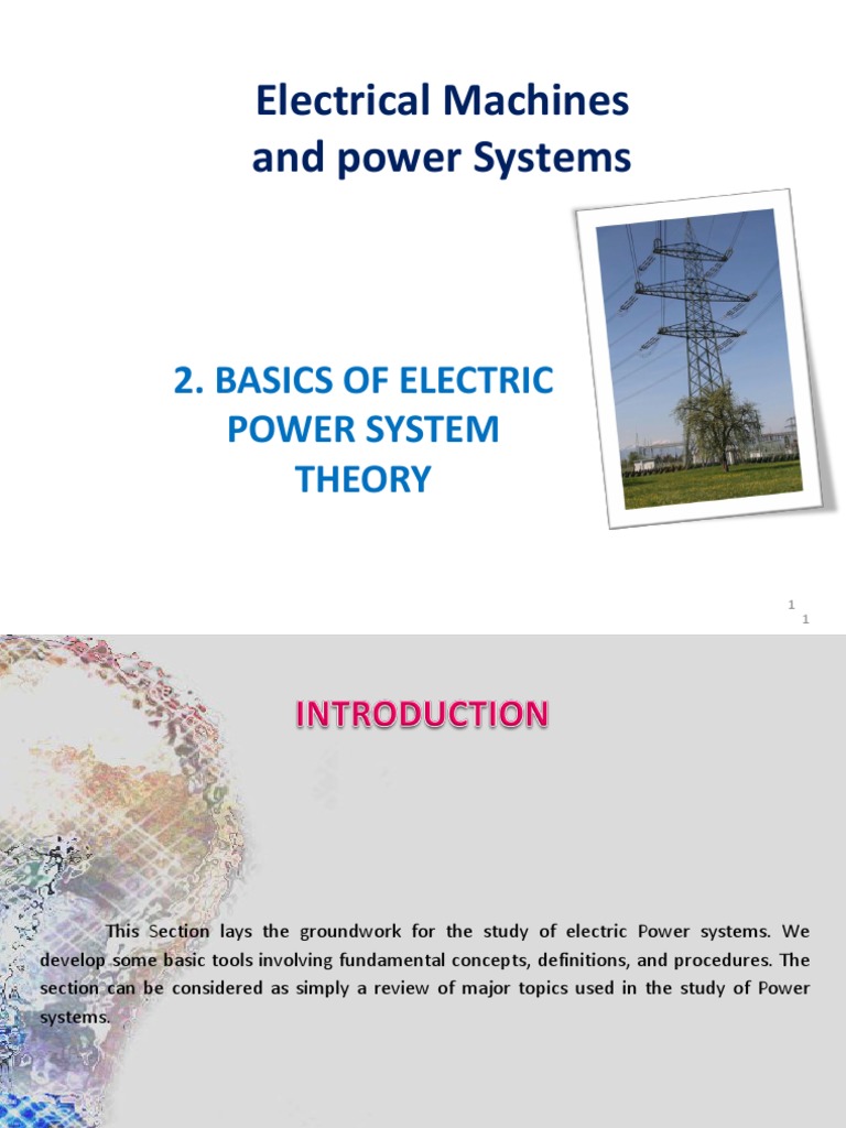 Electrical Machines and Power Systems 2 - Basics of Electric Power ...