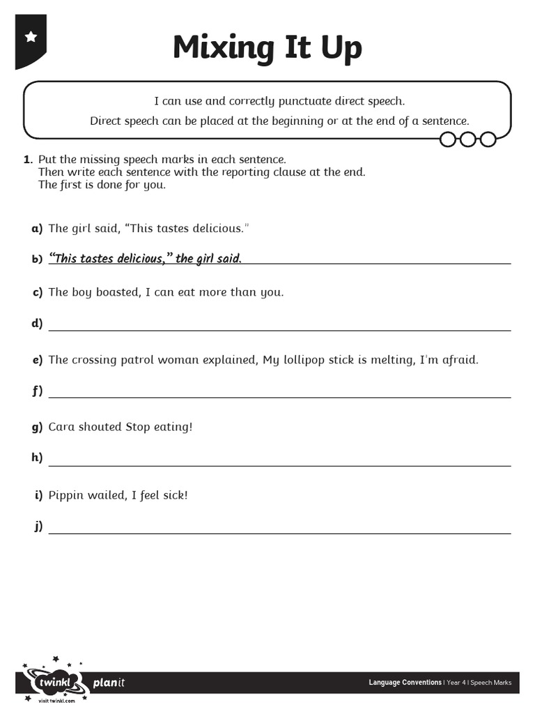 Activity Sheet Mixing It Up | PDF | Sentence (Linguistics) | Semantics