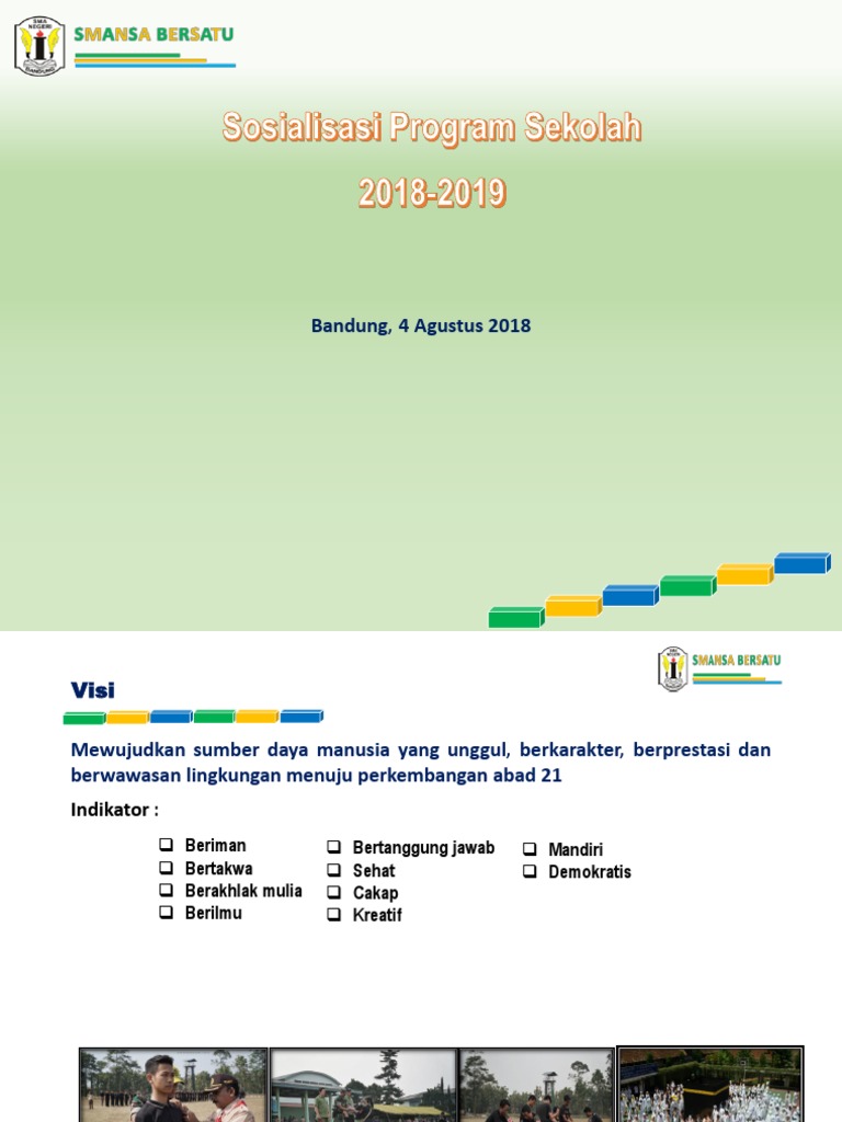 Presentasi Sosialisasi Program Sekolah | PDF