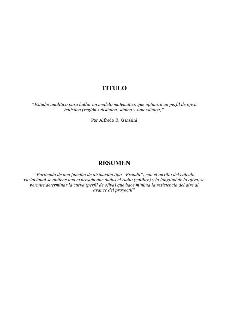 Perfil de Ojiva - Prof Alfredo Garasini PDF | PDF | Integral | Función ...