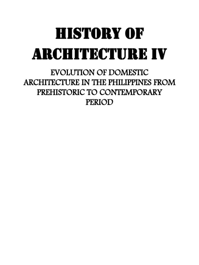 History of Architecture IV | PDF
