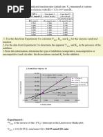 Enzyme Kinetics Problems | PDF | Enzyme | Chemical Kinetics
