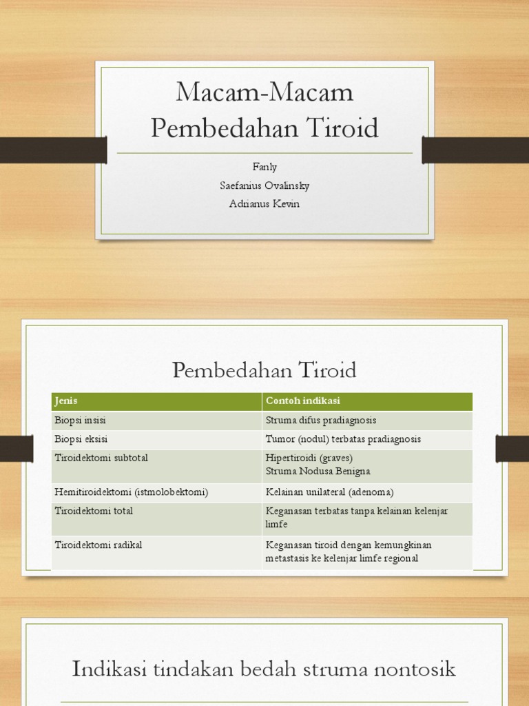 Macam-Macam Pembedahan Tiroid | PDF