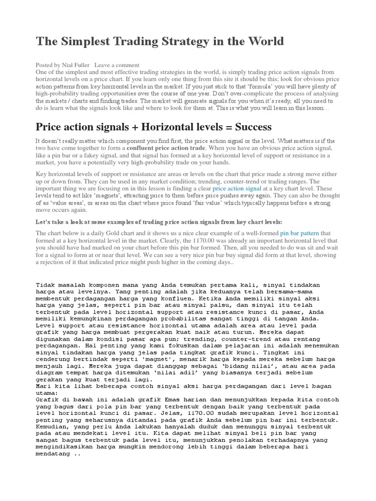 The Simplest Trading Strategy in The World | PDF | Economic Forecasting ...