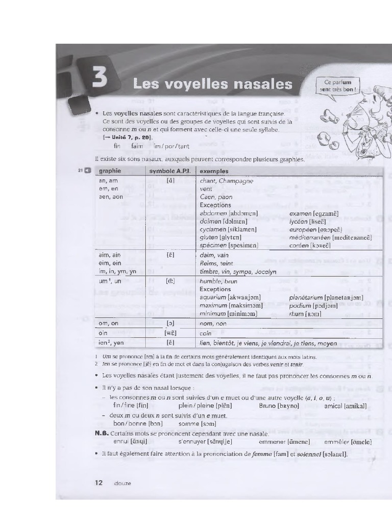 Les Voyelles Nasales | PDF