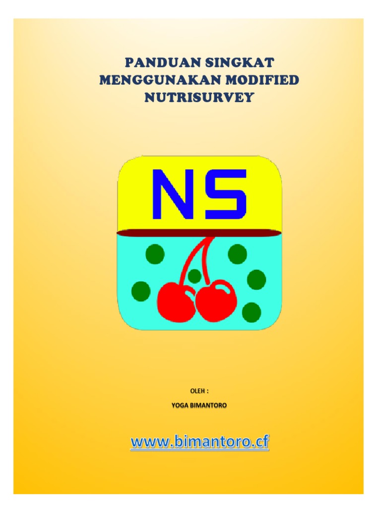 Panduan Singkat Menggunakan Modified NutriSurvey | PDF
