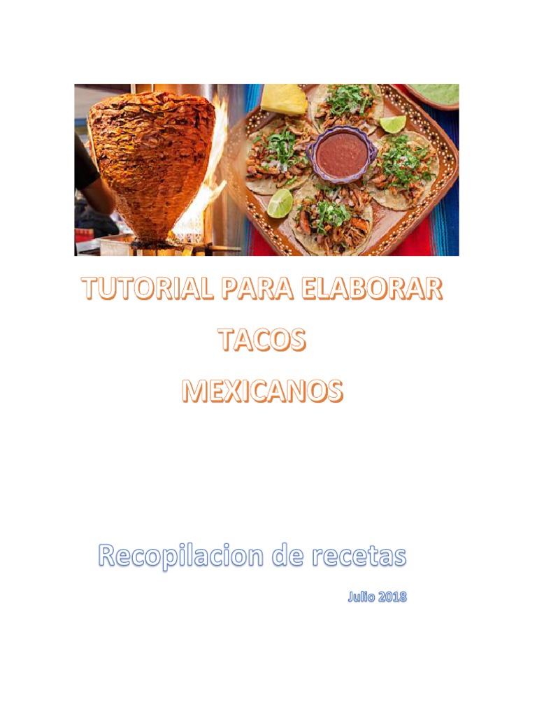 Tutorial para Tacos | PDF | Taco | Cilantro