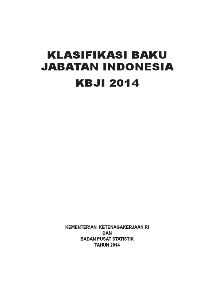 Kbji 2014 PDF Naker Ok | PDF